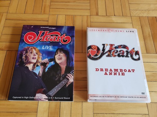 Heart "Dreamboat Annie - Live" + "Sound Stage - Live" Concerts DVDs lot ...