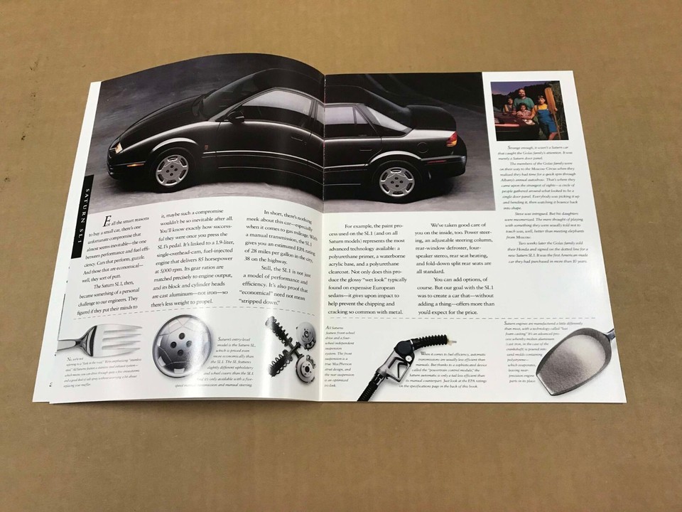 Vintage 1992 Saturn Dealership Salesman Brochure | eBay