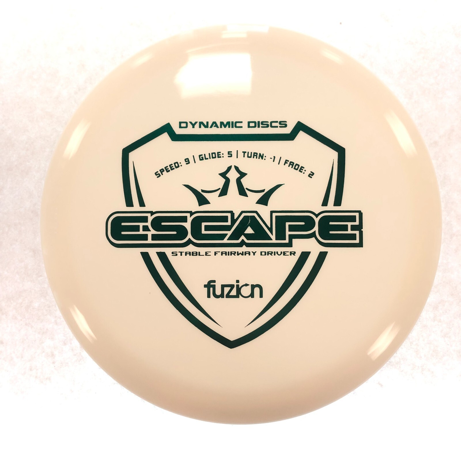 DISC GOLF DYNAMIC DISCS FUZION ESCAPE FAIRWAY DRIVER 171g WHITE W ...