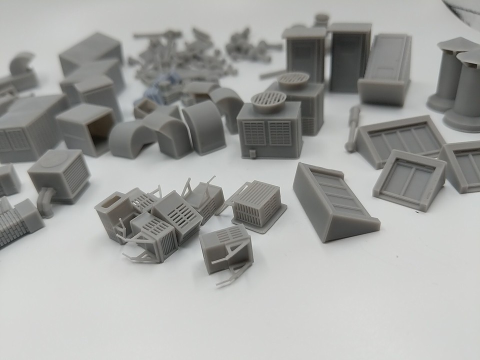 HO Scale Roof Details Lot 130pcs Air Conditioner Ductwork Roof Access ...