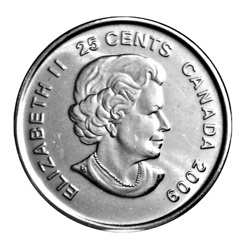 🇨🇦 Canada quarter 25 cents coin, Men's Ice Hockey Color, Salt Lake City ...