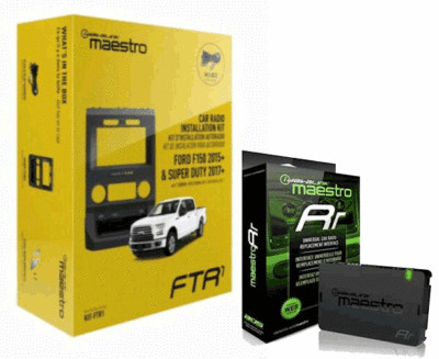 Maestro FTR1 Dash Kit & T-Harness and MRR Ford Trucks 2015-18 w/ 4.3 ...