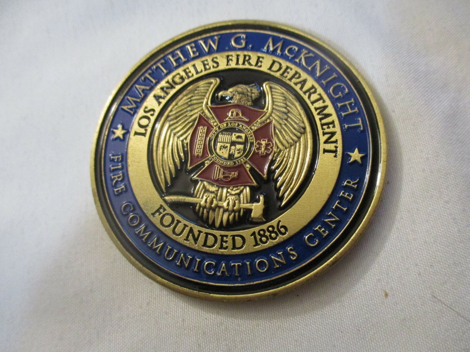 RARE Los Angeles Fire Department LAFD Captain Matthew Mcknight ...