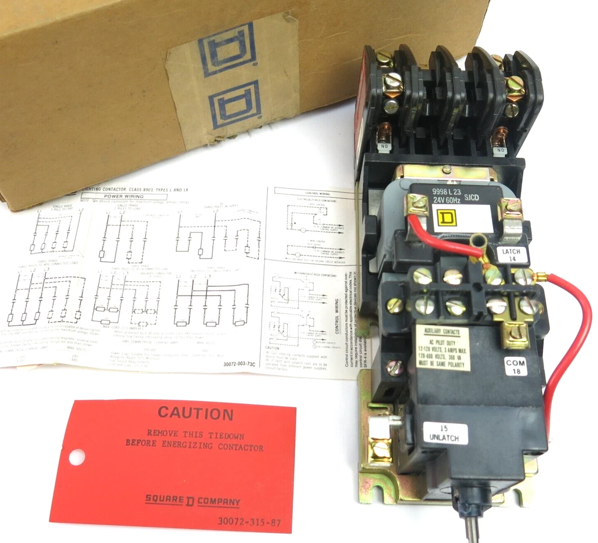 Square D Lighting Contactor 8903 Type L | Shelly Lighting