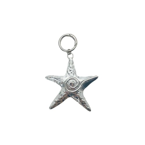 Star Fish Charm Starfish Pendant Keychain Metal Beach Ocean Keychain ...