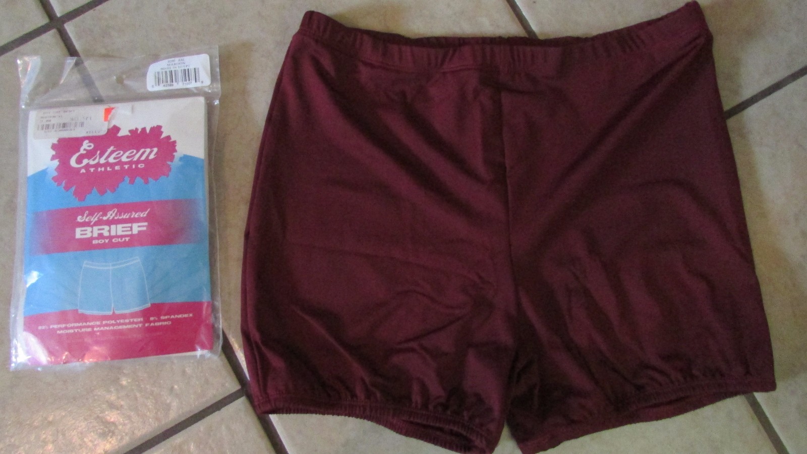Esteem Athletic Adult Boy Cut Brief-Maroon-XL-Cheerleading Uniform ...