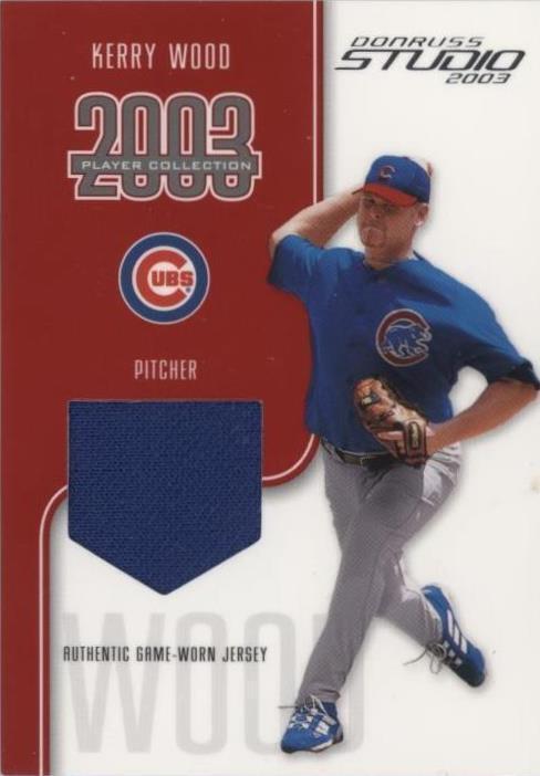 2003 Donruss Studio - Player Collection Jerseys Kerry Wood /300 (MEM ...