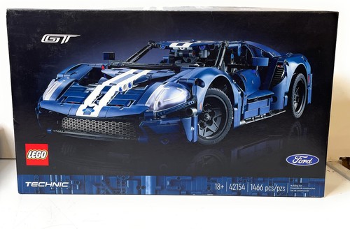 Lego Technic 2022 Ford GT Car Toy Set, Blue, 1466 Pieces, 42154, For 18 ...
