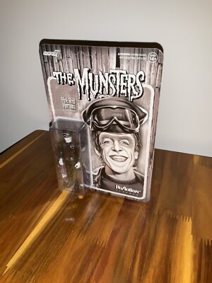 The Munsters Hot Rod Herman Munster ReAction Figure Super7 Black and ...