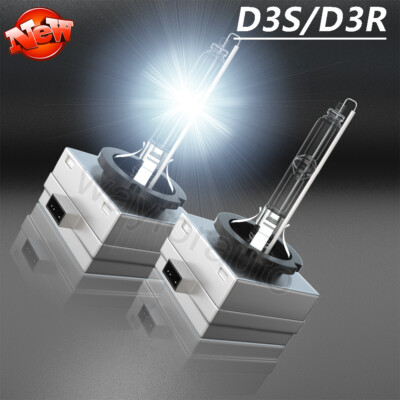 2 6000K D3S D3R DS3 HID Xenon Headlight Replacement Bulbs Super Bright ...