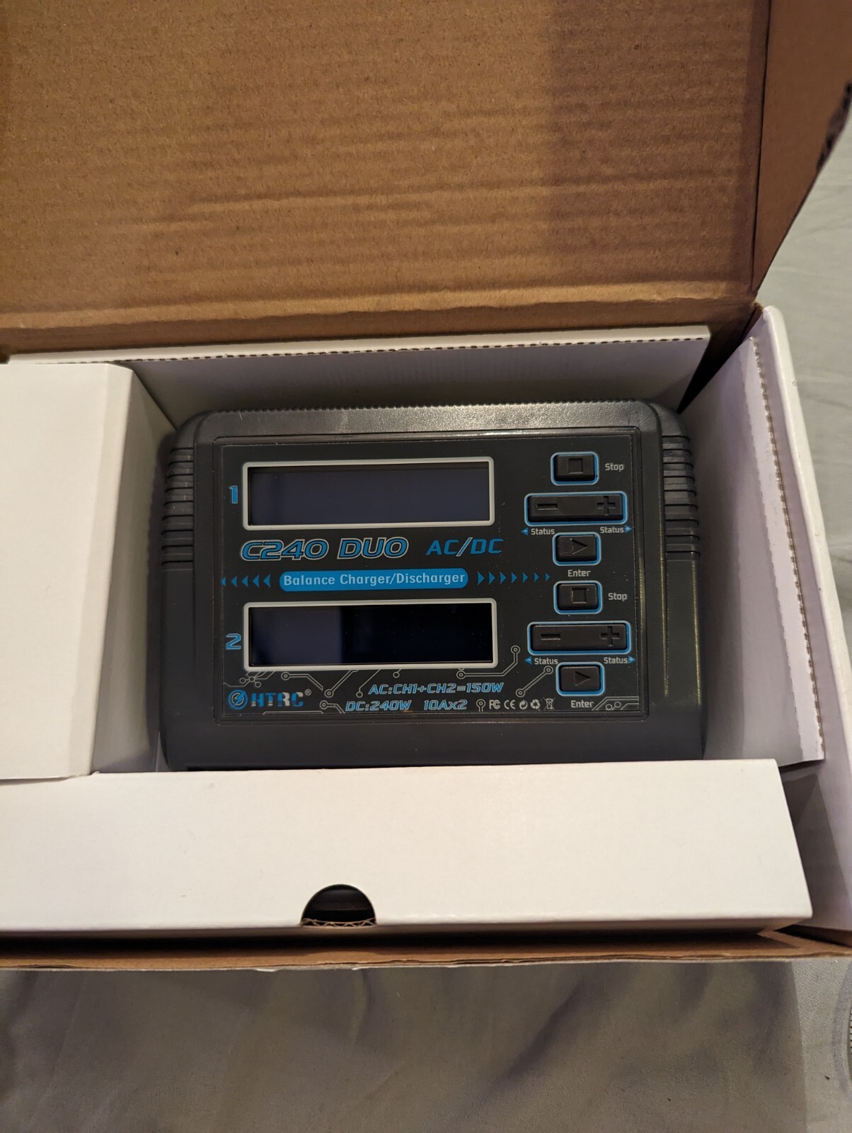 HTRC C240 Dual Channel LiPo Balance Charger AC150W DC240W RC Battery ...