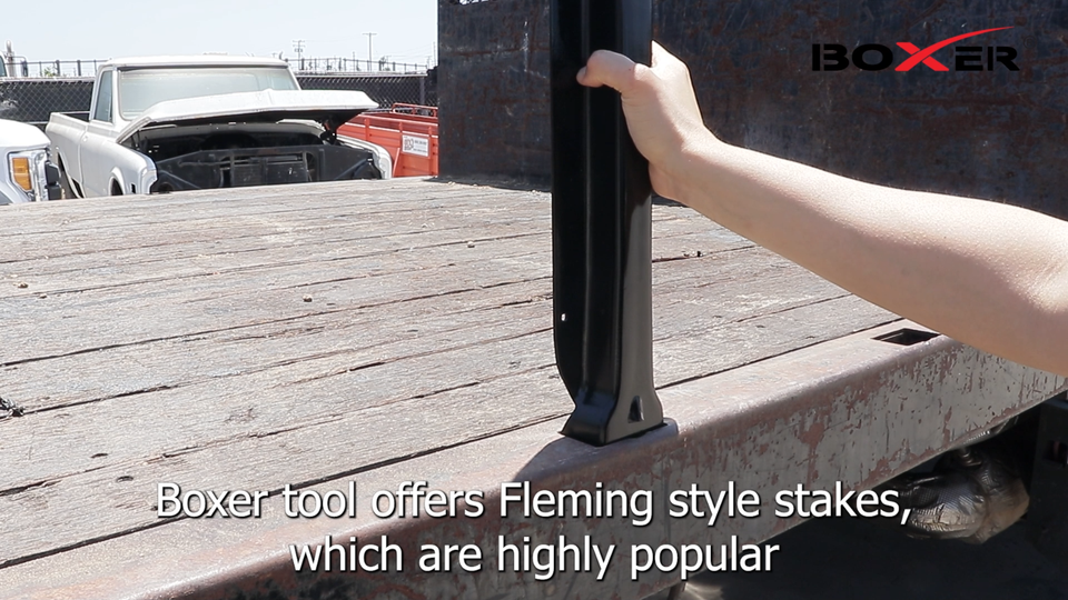 Boxer Metal Truck Stakes 12" Fleming Style Square End Coated Black , 6 ...
