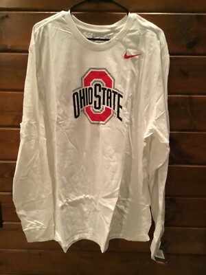 Ohio State Block O Logo White Nike 3x LS TShirt NWT | eBay