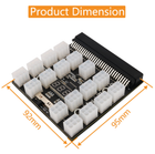 Server power 64pin to 6pin GPU power board 12V 17 port display power ...