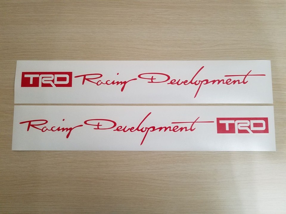 Pair (Left and Right) TRD Racing Development Decal Vinyl Sticker | All ...