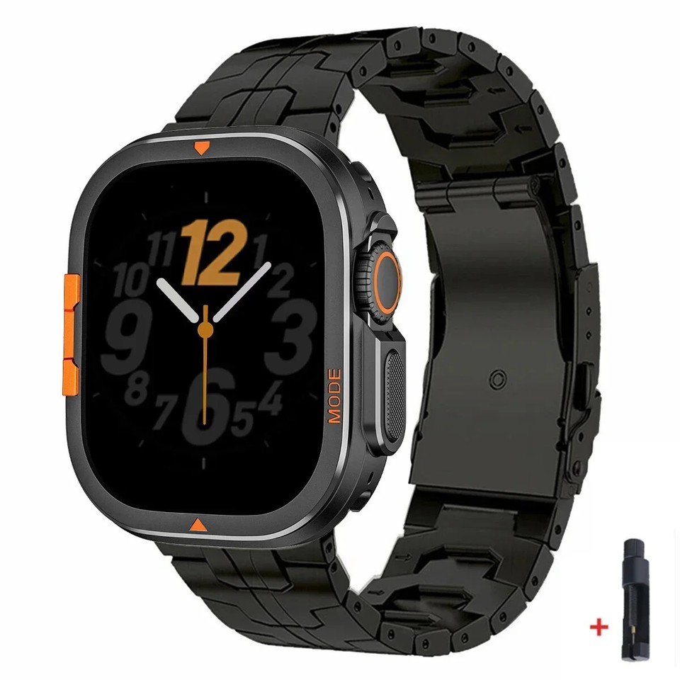 Luxury Metal Case+Titanium Strap For Apple Watch Ultra 2 49mm iWatch 10 ...