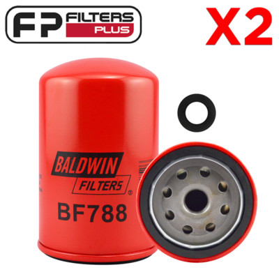 2 x BF788 Baldwin Fuel Filter - Cummins - 3903640, FF42000, FF5461 ...