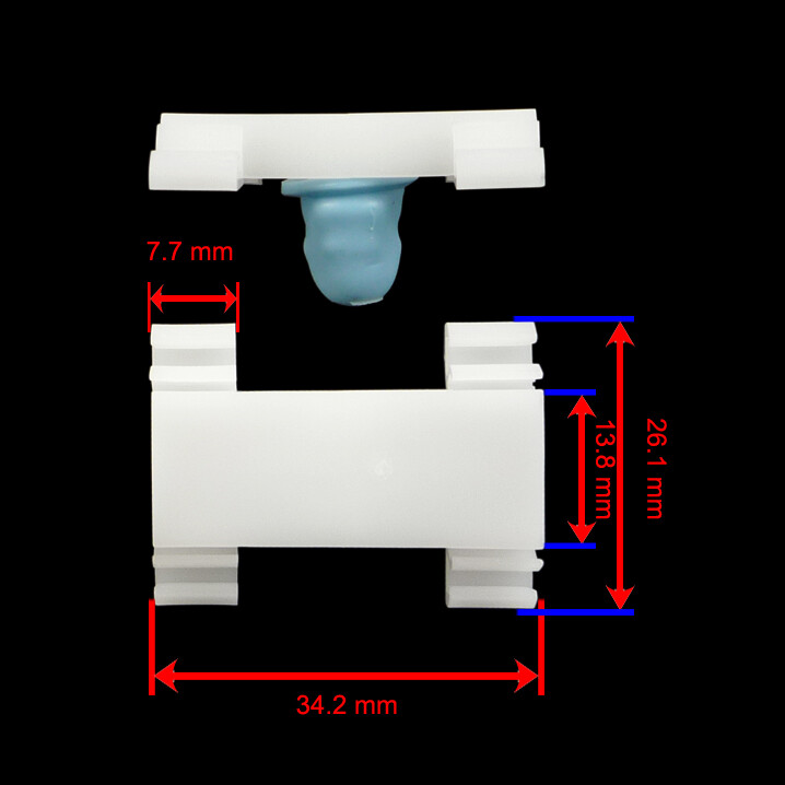 10 Door Fender Moulding Clip Retainer W/ Rubber Boot 51138166675 For ...