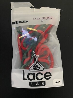 Lace Lab, Rope Laces, Green & Red 54" | eBay