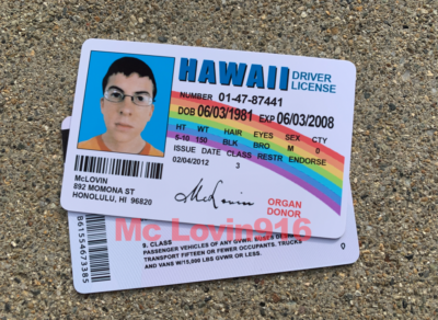 🌈🤓 McLovin ID CARD Movie Superbad Mc Lovin Ultra High Definition PRINT ...