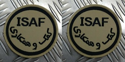 Genuine British ARMY ISAF International Security Assistance Force Badge ...
