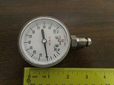 Span Instruments Plano Texas 0-100psi Gauge With Cajon Connector | eBay