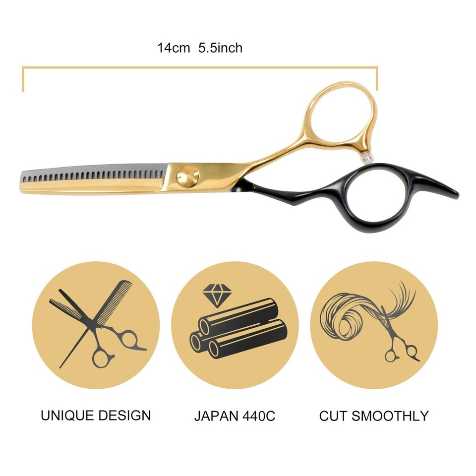 Premium Hair Thinning Scissors Professional Barber Blending Texturizing ...