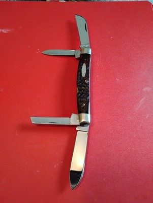 Vintage Case XX USA 6488 Pretty Redbone Large Congress Knife 7-dot 1973 ...