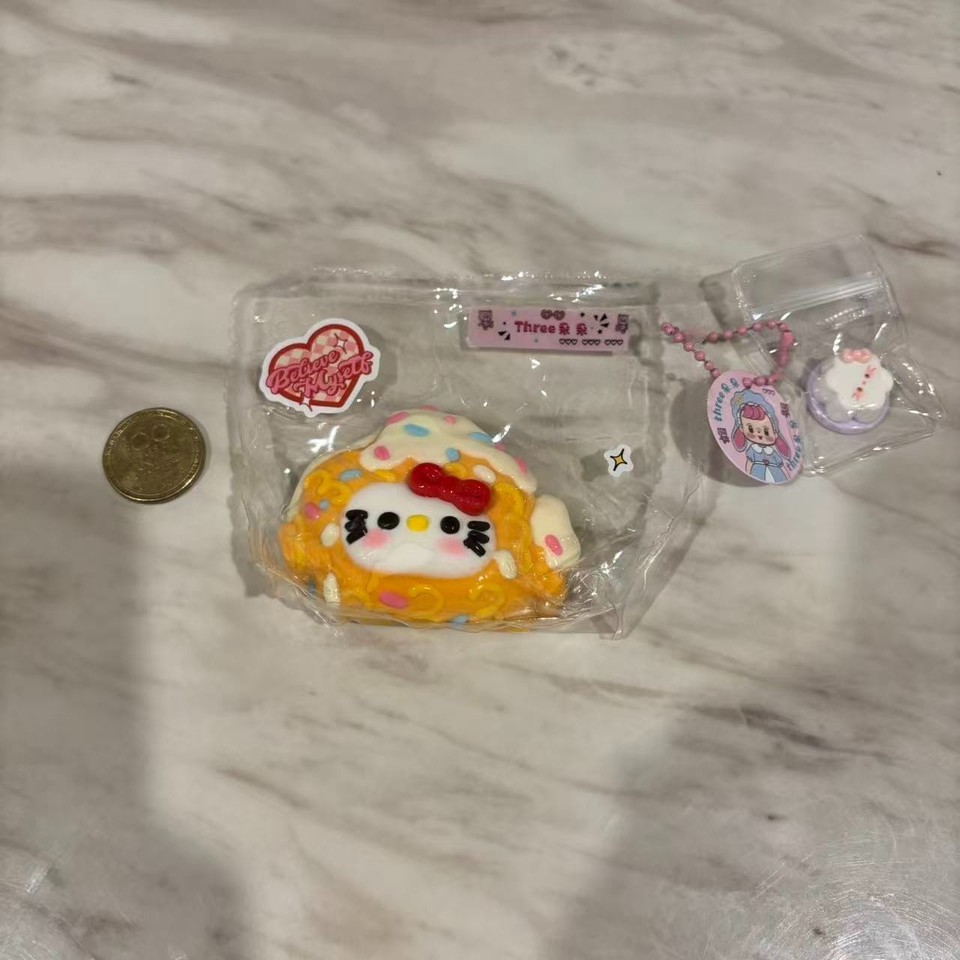 squishy toy squeeze toy stress toy hello kitty obanyaki with sprinkles ...