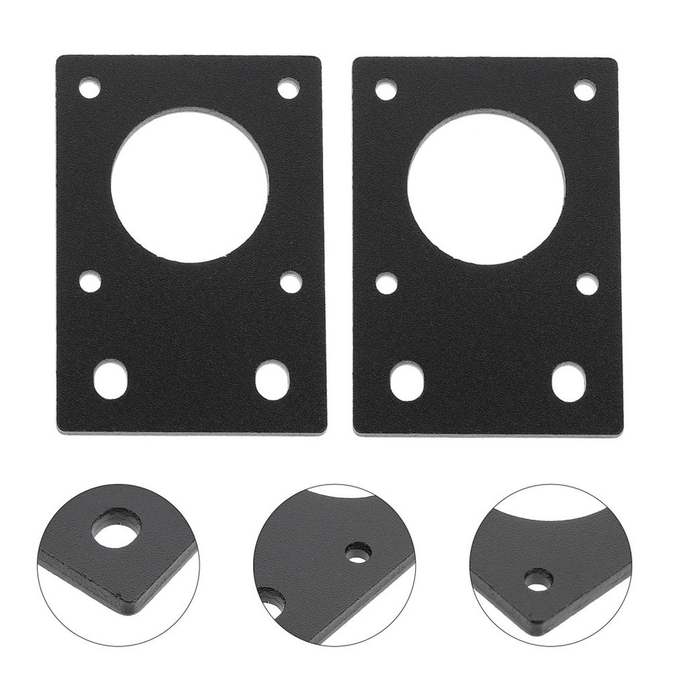 2pcs Stepper Motor Mounting Plate Aluminum Fixed Bracket for 3D Printer ...