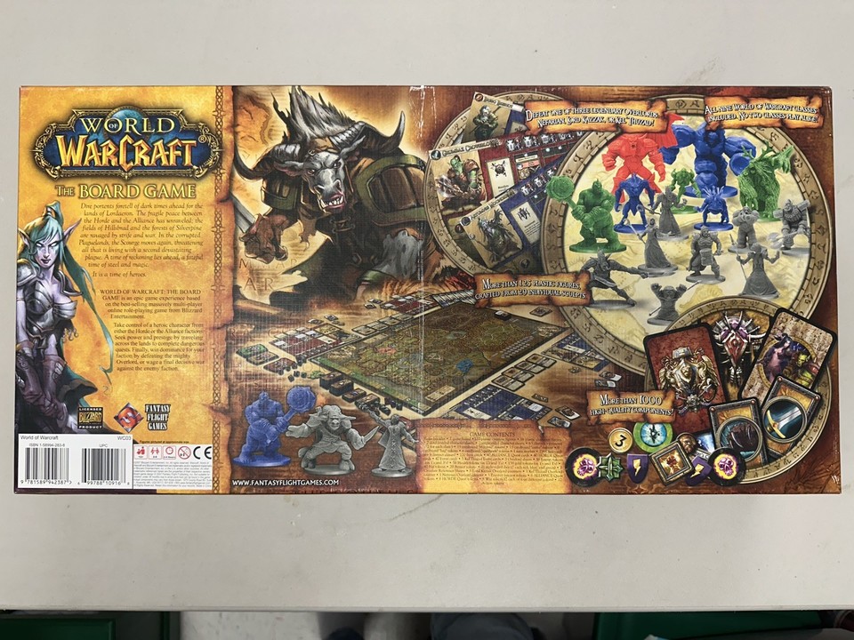 World of Warcraft Board Game (2007) + Both Expansions VG/EX Fantasy ...