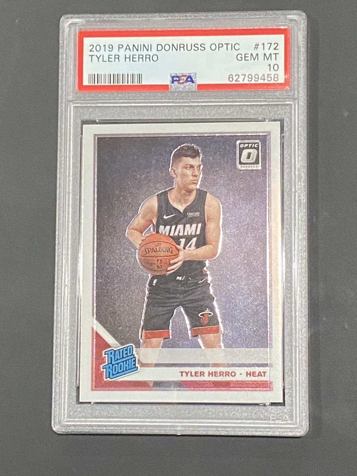 2019 Donruss Optic Tyler Herro Rated Rookie #172 Heat PSA 10 GEM MINT ...