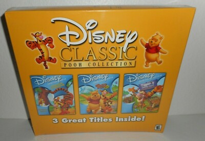 Disney Classic Pooh Collection Junior Games CD ROM New 3 Great Title ...