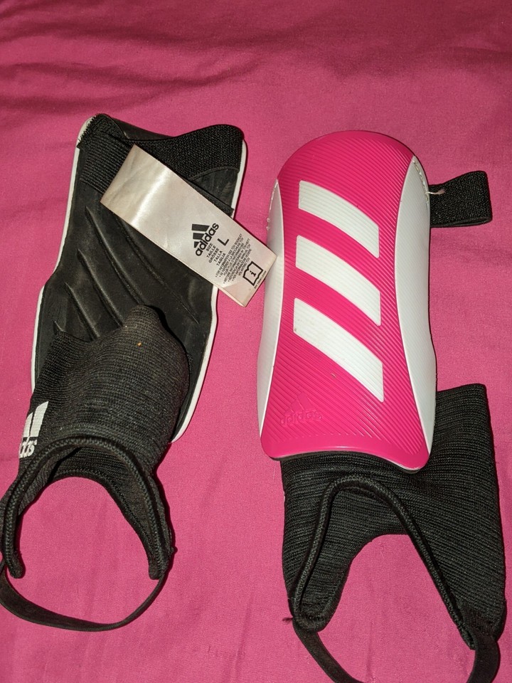 Adidas Tiro Match Shin Guards Team Shock, Pink and White kids size ...