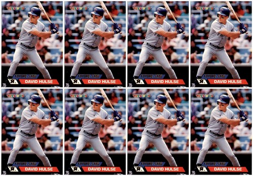 (8) 1993 Stadium Club Toys 'R' Us #75 David Hulse Texas Rangers Card ...