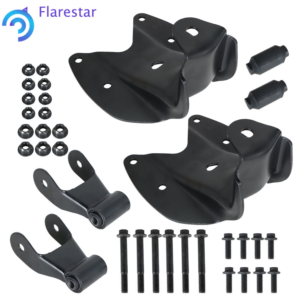 For F150 F250 Rearward Leaf Spring Shackle & Bracket Hanger Set LH & RH ...