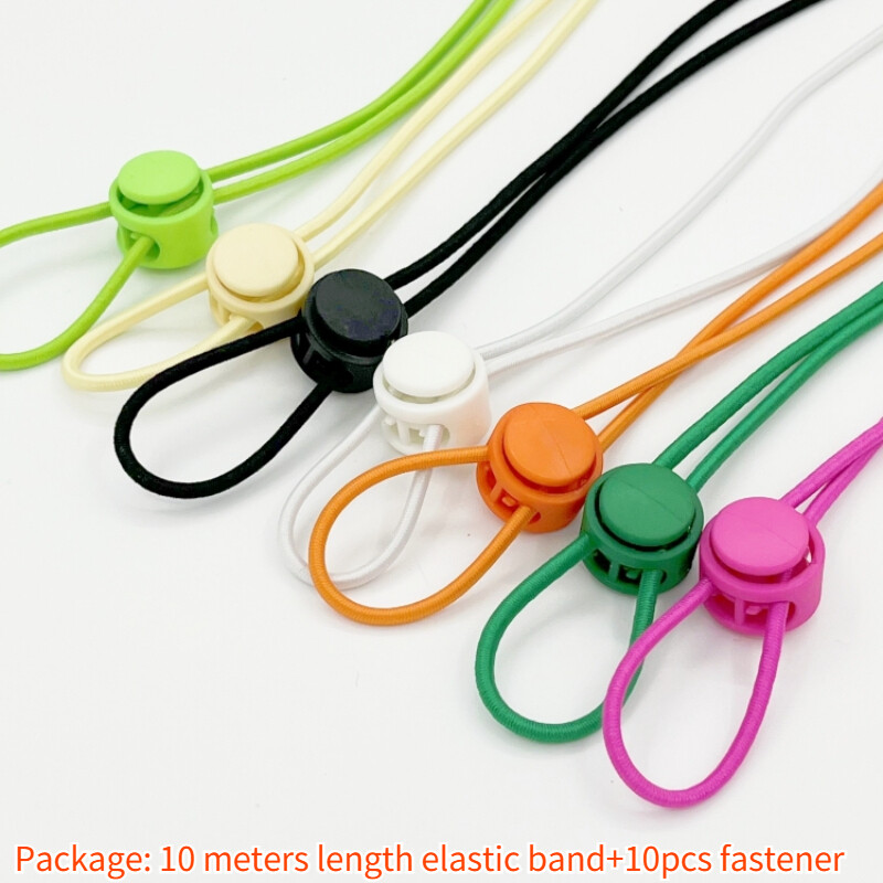 Spring Cord Lock End Stopper Fastener Adjustment Elastic Band ...