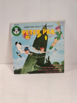 Jimmie Dodd Henry Calvin Songs From Walt Disney's Peter Pan 45 Rpm Dbr ...