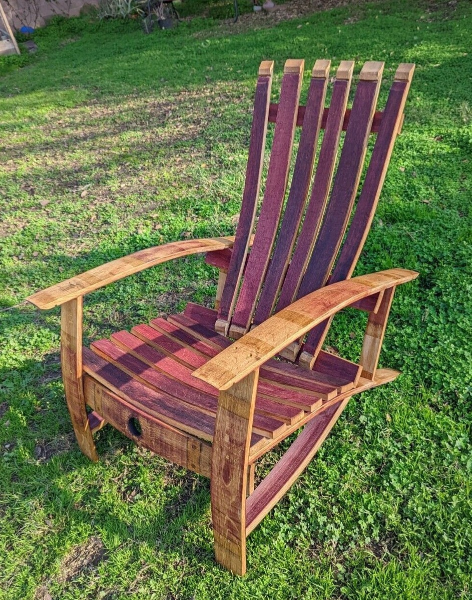 Wine Barrel Rocking Chair