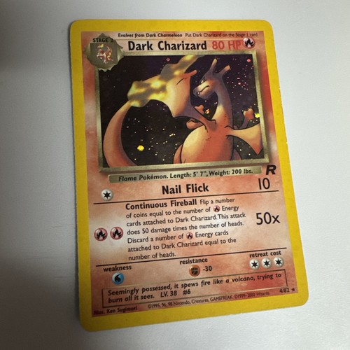 Dark Charizard 4/82 Team Rocket Holo Rare Pokemon Card TCG WOTC Vintage LP | eBay
