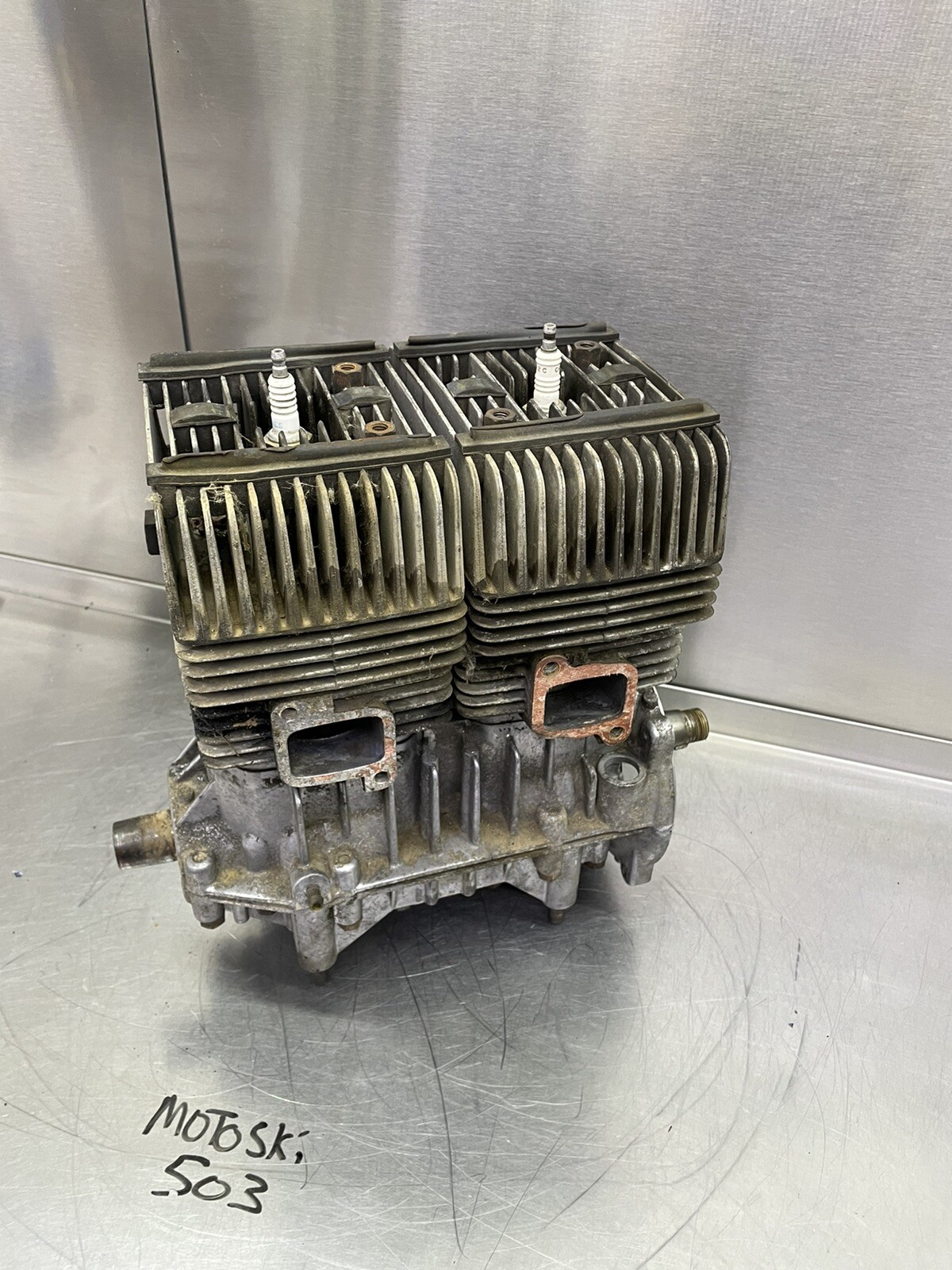 79 80 81 SkiDoo Rotax 503 Engine Cases Crankcase Crank Blizzard 5500 ...