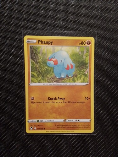 Phanpy 091/195 - Silver Tempest - Common - Pokemon Card TCG - LP | eBay