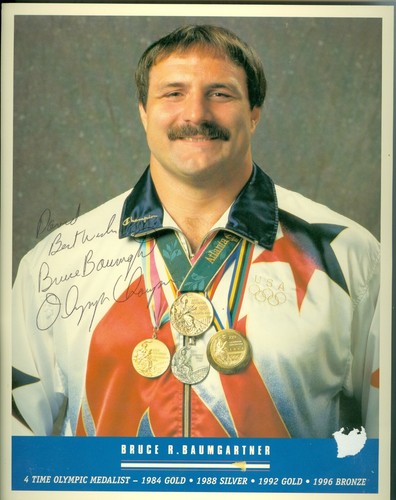 Bruce Baumgartner autographed signed photo Olympics wrestling 1984 92 ...