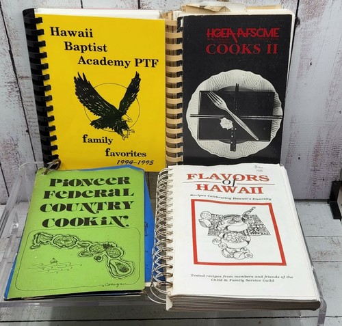 6X Hawaiian Cookbook Lot Hawaii Recipes Ohana Flavors of Hawaii Pioneer ...