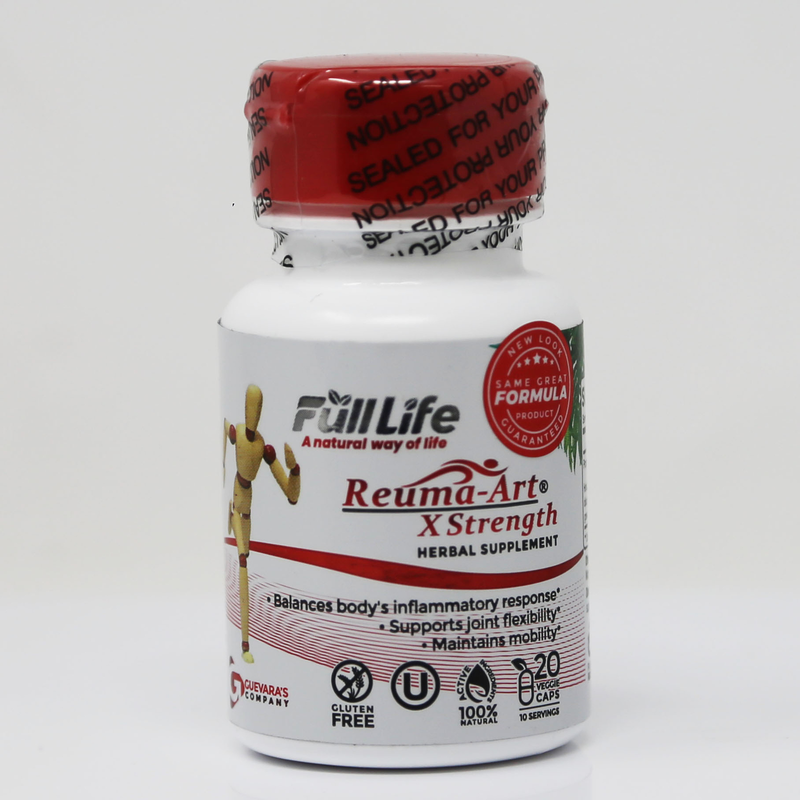 Full Life Reuma-Art X Strength - 20 Veggie Capsules Joint Mobility ...