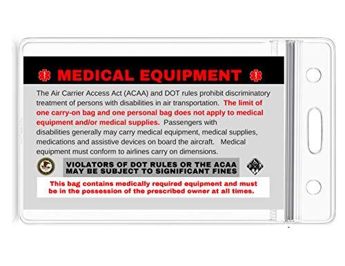 CPAP Medical Alert Tag - No Luggage Fees, TSA & Airline Compliant | eBay