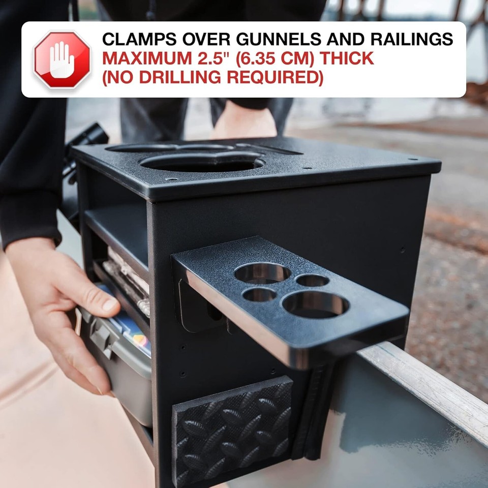 Jon Boat Rod Holder and Storage Organizer - John Boat Accessories for ...