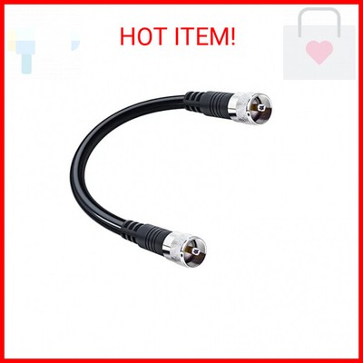 RG8X Coax Cable, 1ft 12inch Short PL259 Jumper CB Antenna Cable UHF ...