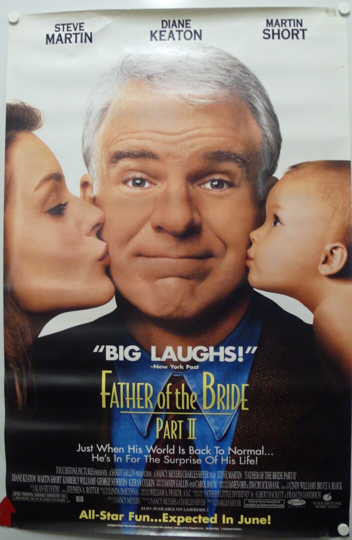 FATHER OF THE BRIDE PART 2 Laser-disc Movie Poster made in 1995 | eBay