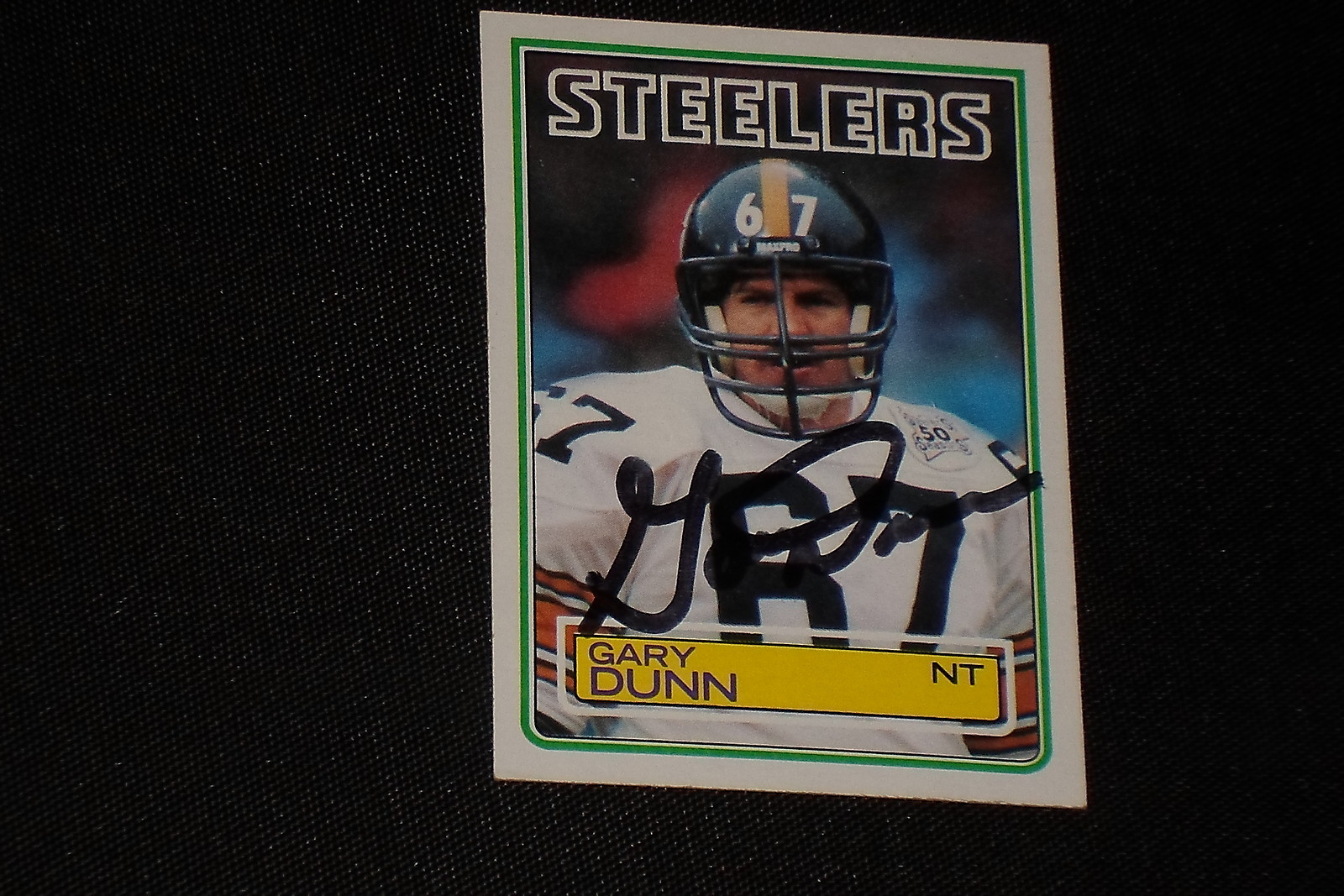 GARY DUNN 1983 TOPPS SIGNED AUTOGRAPHED CARD #361 STEELERS | eBay